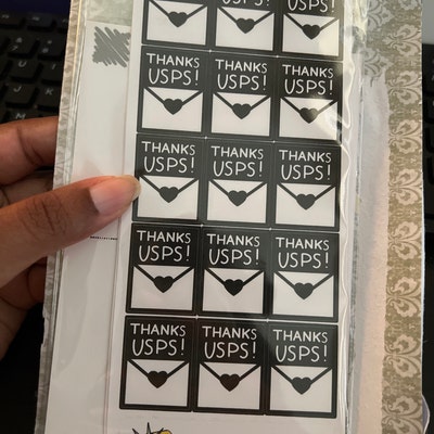Thanks USPS Stickers Cute Penpal Stickers Envelope Seals - Etsy