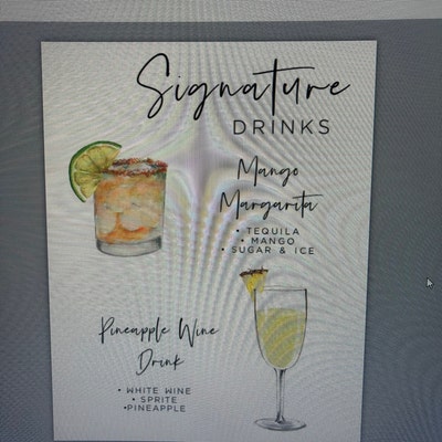 Pool Party Bar Menu Template Summer Party Drink Menu - Etsy
