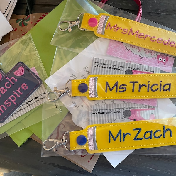 Personalized Name Tag, Personalized Back Pack Name Tag, Pencil Snap Tab ...