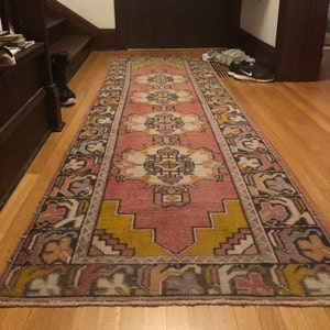 Small Runner Rug,4.2 X 1.9,feet,kilim Rug,runner Rug,turkish Rug,cotton ...