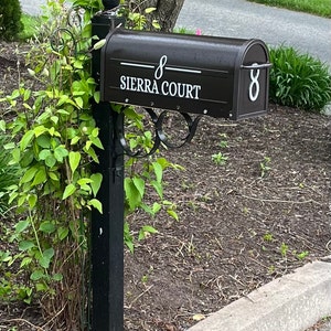 Custom Weatherproof Mailbox Sticker Outdoor Address Decal, Easy to ...