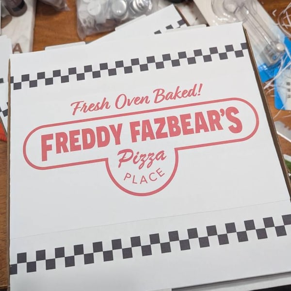 FNAF Printable Pizza Box Cover - Five Nights at Freddy's Digital ...