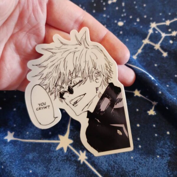 Gojo Satoru you Cryin' Sticker Jujutsu Kaisen - Etsy
