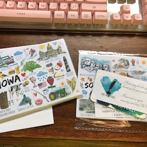 Watercolor Fish Postcards Set of 4 Full Color Beautiful - Etsy