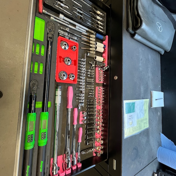 Large Spanner Rack - Angled | 6mm-32mm (27 Slot) | Spanner Holder ...