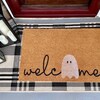 Halloween Ghost Welcome Mat, Halloween Doormat, Halloween Outdoor Decor ...