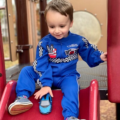 Custom Race Suit Race Car Birthday Halloween Costume 1st Birthday Gift ...