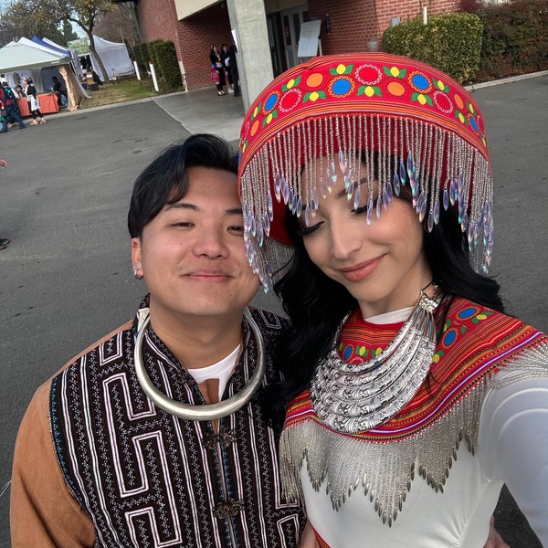Traditional Hmong Couples Set , Vietnamese Hmong Outfits, Ethnic ...