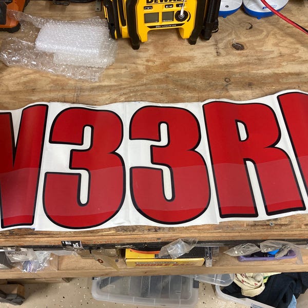 Set of 2 USDOT Compliant Decals, DOT & MC Numbers, Personalized Semi ...