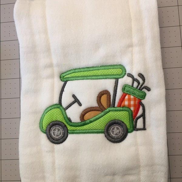Golf Cart Applique Design. Golf Cart Embroidery Design. Golf Car ...