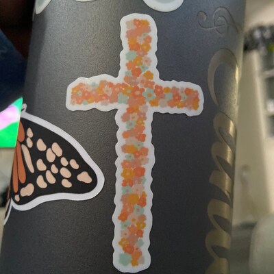 Cross Sticker Christian Decals Jesus Stickers - Etsy