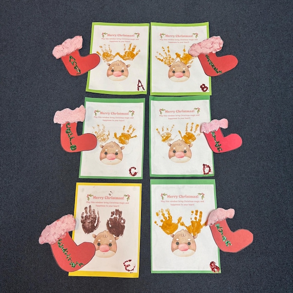 2025 Handprint Calendar | Handprint Art Craft | Kids Keepsake Gift ...