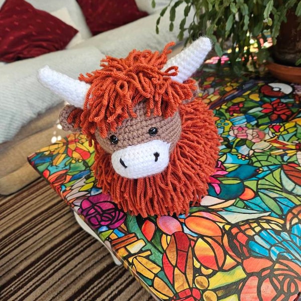 Highland Cow Crochet Pattern, Amigurumi Crochet Pattern, Highland Cow ...