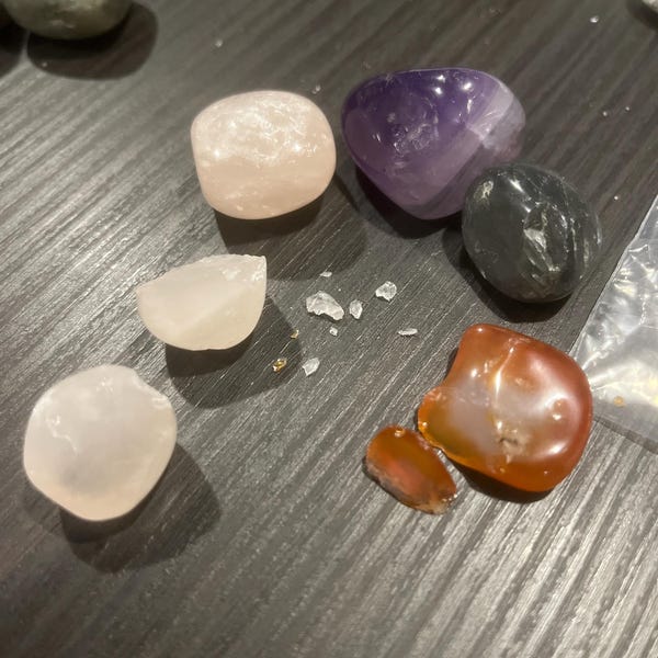 Premium One Pound Crystal Crystals Medium Tumbled Stones Beautiful Mix ...