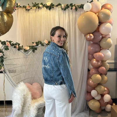 Embroidered Bride Denim Jacket Bride Jean Jacket Future Mrs - Etsy