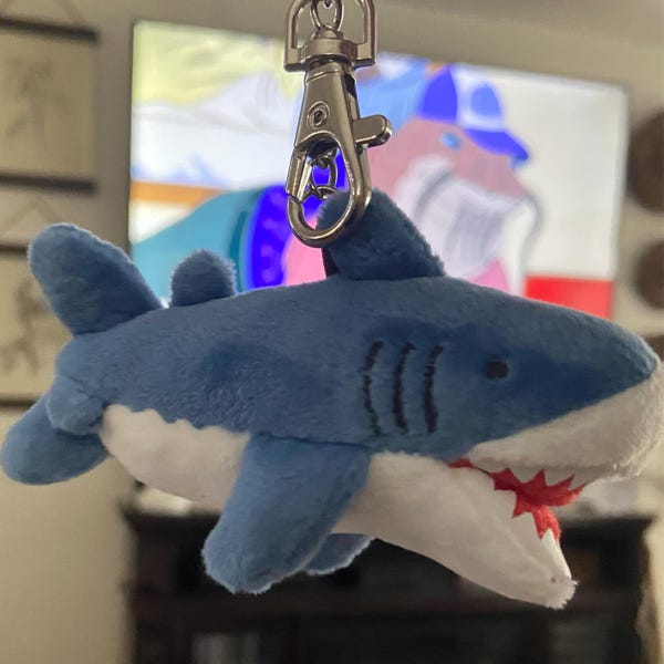 Shark Chumbuddy Keychain & Brooch (it Swallows! ) - Etsy