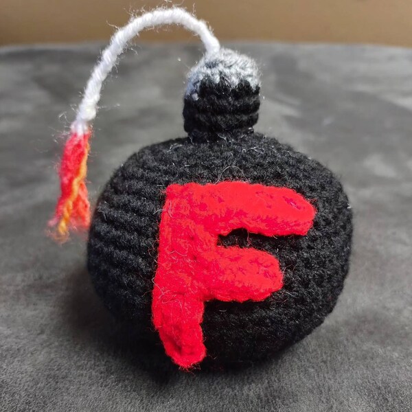 Crochet F Bomb Pattern, F-bomb Pattern, Cuss Bomb, Curse Bomb, F Bomb ...