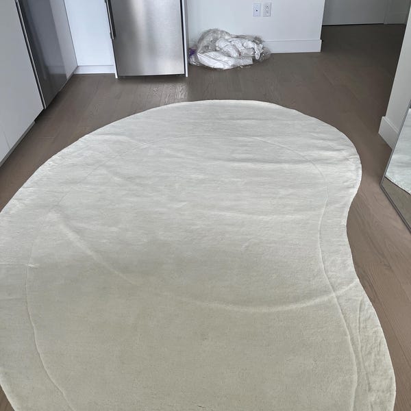 Oval Shape Hand-tufted Wool Area Rug/carpet for Bedroom Aesthetics ...