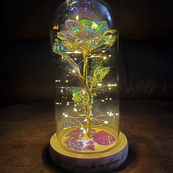 Personalized Galaxy Rose, Beauty and the Beast Rose, Enchanted Rose ...