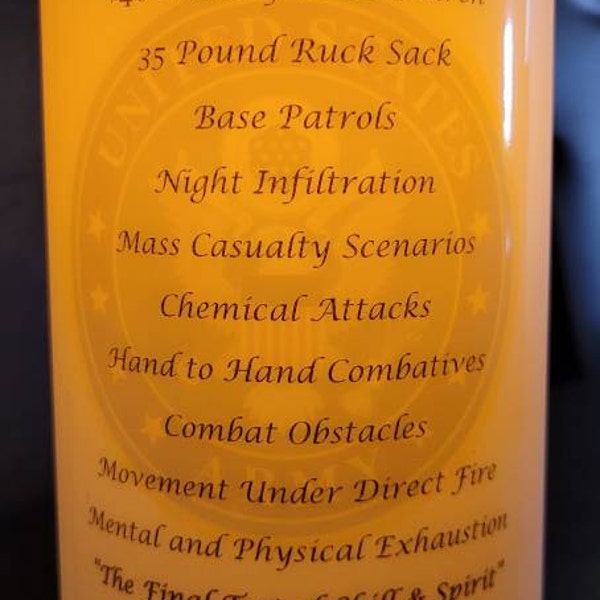 Army Forge Candle DECAL (clear Sticker) - Etsy