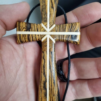 Large Cross for Men Handmade From Walnut and Maple Woods - Etsy