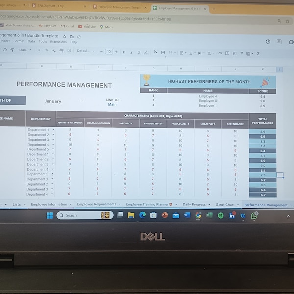 Employee Leave Dashboard Template, Empowers Your HR Team, Employee ...