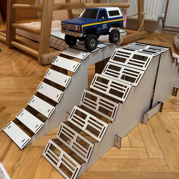 Laser Design Files RC Rock Crawler Corner 1/24 1/18th Scale Obstacle ...