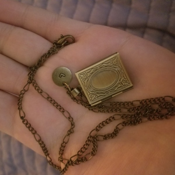 Best Christmas Gift Miniature Book Locket Necklace, Miniature Book ...