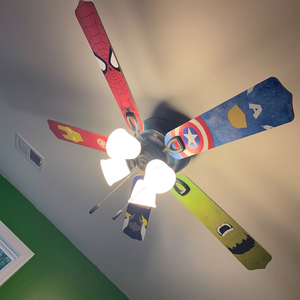 Superhero Minimalist Fan Blades - Etsy