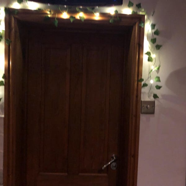 Flower Garland String Lights. Rustic Boho Fairy Lights Bunting With ...