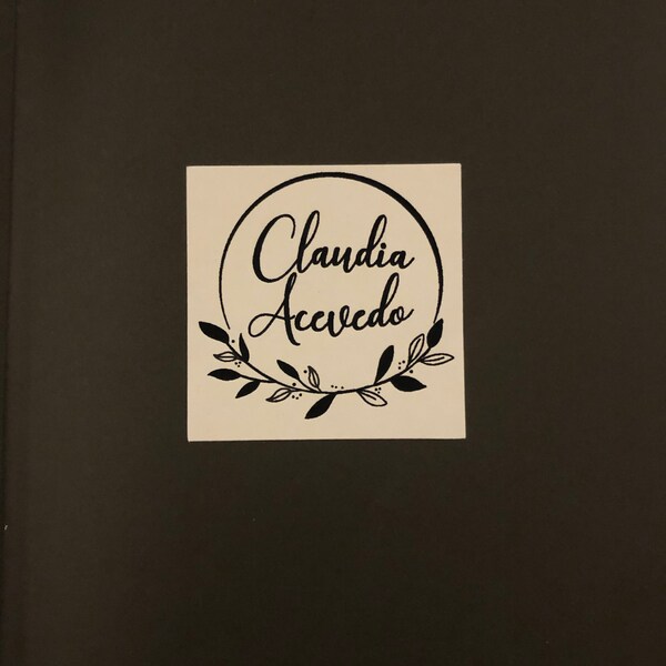 Digital Download Personalized Floral Subject Stickers for School ...