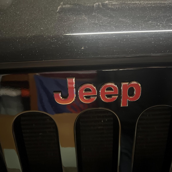 Jeep Wrangler JK Emblem Overlay Decal 2007-2018 - Custom Color Vinyl - Etsy