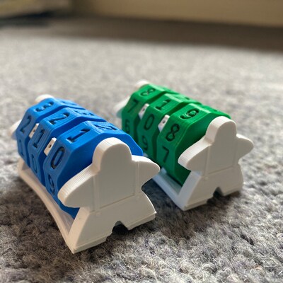 Compact Point Counter 3 Wheels for Board Games, Role Playing Games ...