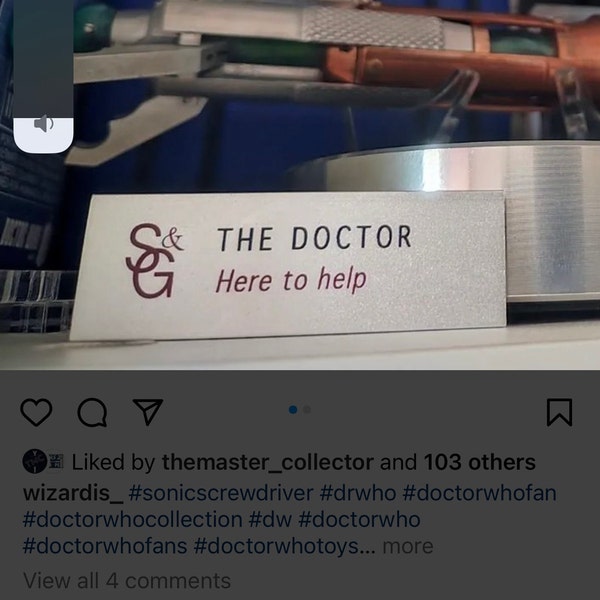 Sonic Screwdriver Display Stand - Etsy UK