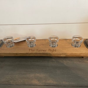 Shot Flight, Party Shot Tray, Personalized Shot Flight, Tequila Serving ...