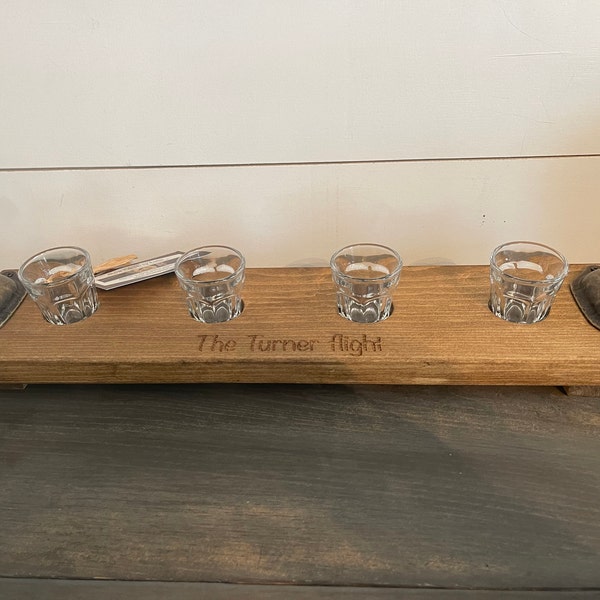 Shot Flight, Party Shot Tray, Personalized Shot Flight, Tequila Serving ...