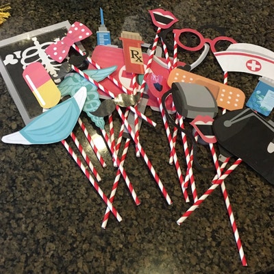 Doctor Party Printable Photo Booth Props Nurse Photo Booth Props ...