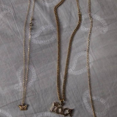 Girls Teddy Bear Chain Custom Name Necklace, Double Plated Name ...