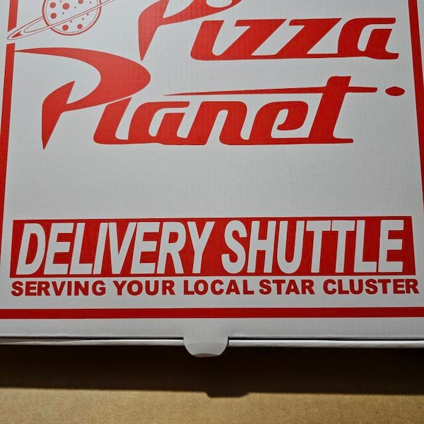 Pizza Planet Full Size Pizza Box Costume Prop From Toy Story, 14" Large ...