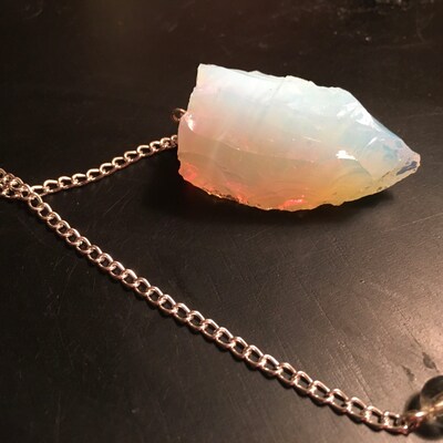 Raw Opalite Crystal Pendulum Reiki Wicca Divination Tool - Etsy