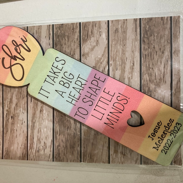 Teacher Bookmark, Teacher Appreciation Gift, Christmas Teacher Gift ...