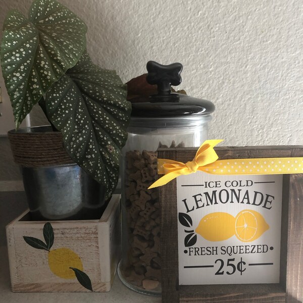 Lemon Centerpiece, Rustic Bridal Shower Decor, Rustic Wedding Lemon ...