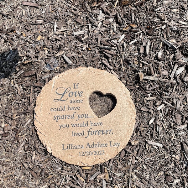 Personalized Memorial Stone - Sympathy Garden Marker - Engraved With ...