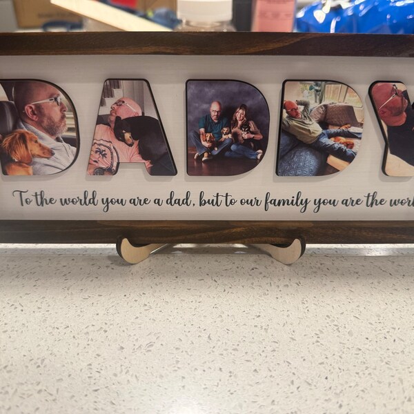 Personalized Photo Sign for Dad, Custom Father's Day Gifts for Daddy ...