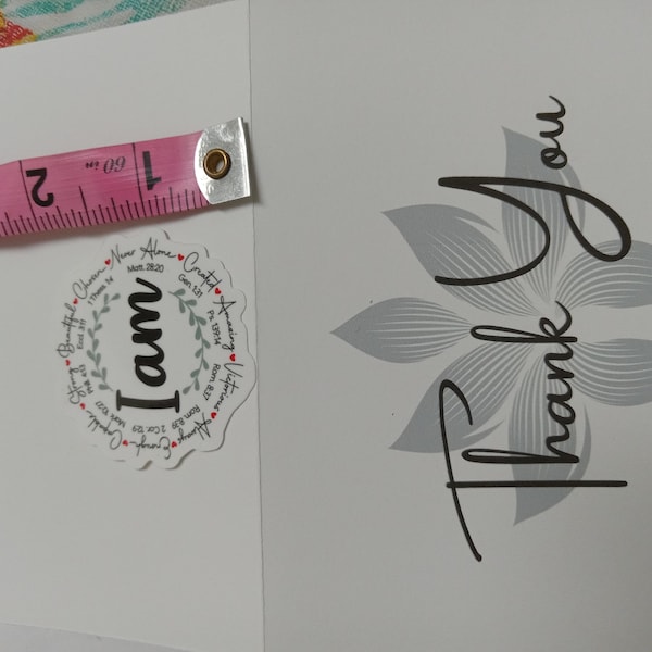 I Am Sticker, Affirmation Stickers, Clear Laptop Sticker, Water Bottle ...