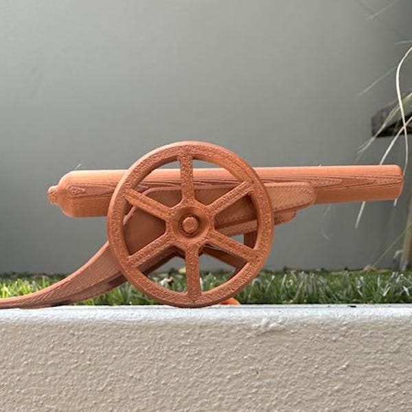 Arsenal Cannon Replica – 3D Printed PLA Decor, Gunners Gift - Etsy