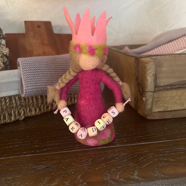 Toadstool-flower Fairy,wet Felted. Waldorf. Felted.flower Child ...