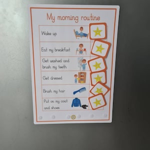 Personalised Morning Routine Chart, Bedtime Routine, Daily Routine, SEN ...