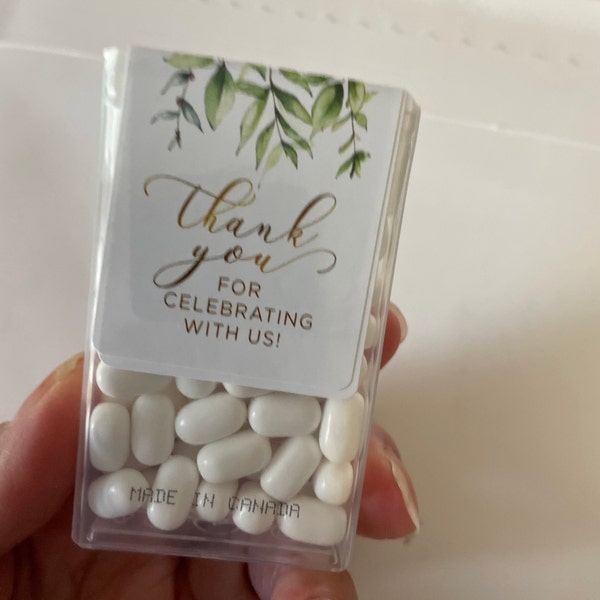 Mint to Be Tic Tac Stickers - Wedding Favor Sticker - Tic Tac Labels ...