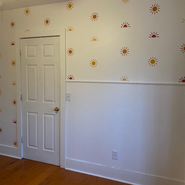Sunny Wall Decals - Neutral Nursery & Kids Room Decor - Etsy